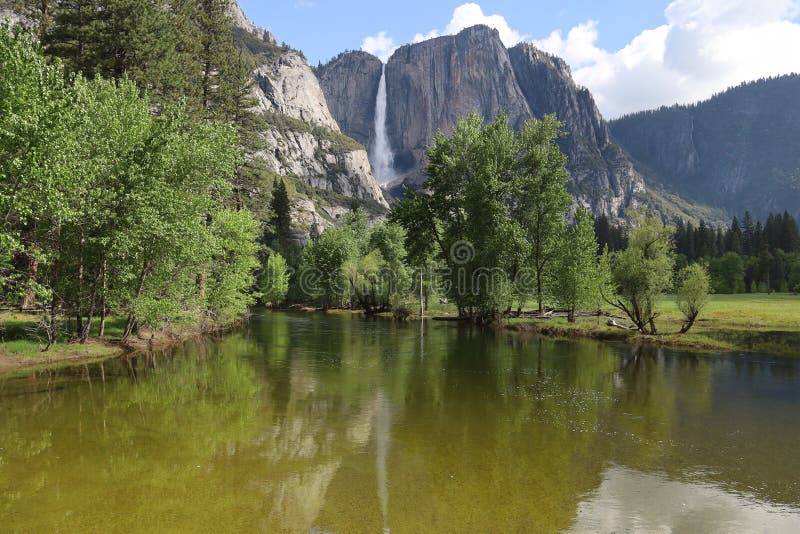 Yosemite in Spring stock image. Image of water, mirror - 149045349