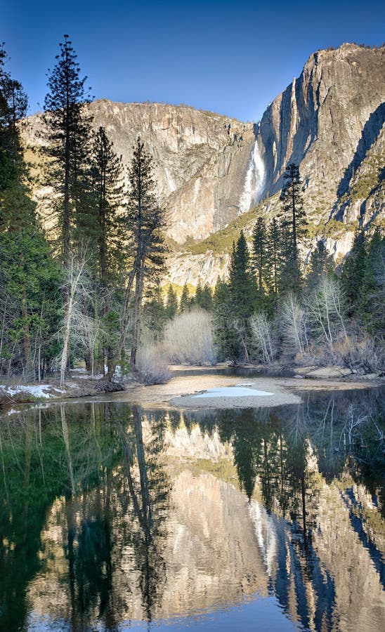Yosemite Upper Falls stock image. Image of clear, yosemite - 29566309