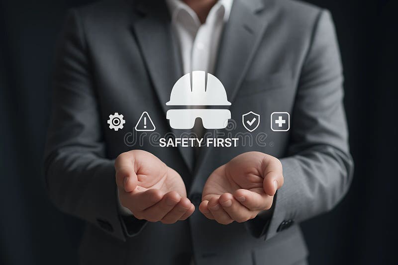 Safety First Concept: Workplace Safety, Hazard Warning and Hazard ...