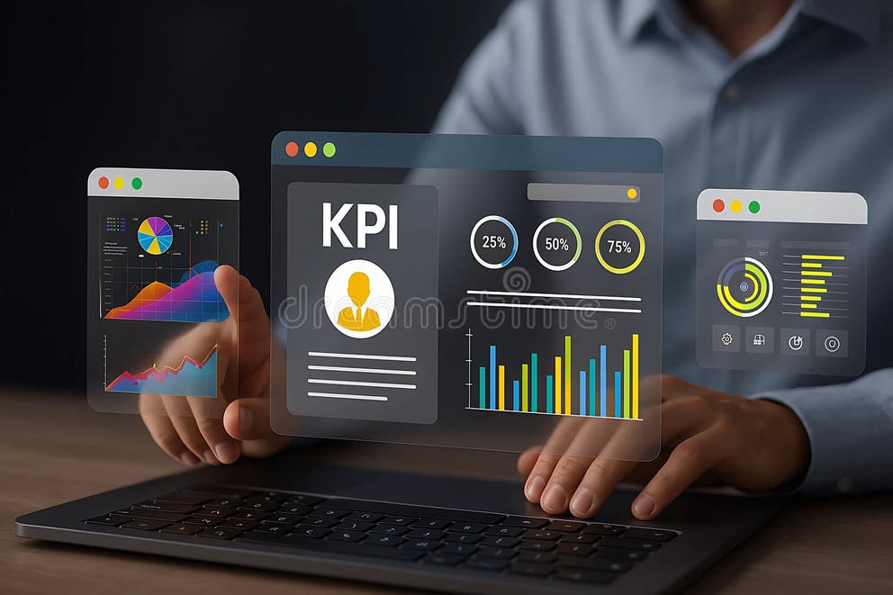 KPI Concept: Tracking and Measuring Key Performance Indicators on ...