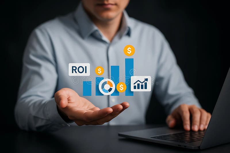 Measuring and Optimizing ROI in Business Strategy Stock Illustration ...