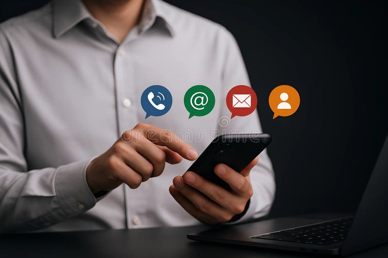 Concept of Customer Support Contact Via Call Center and Consulting ...