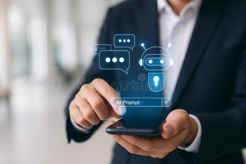 Unlock AI Power: Boost Business with Smart Chatbots Today Stock Illustration - Illustration of ...