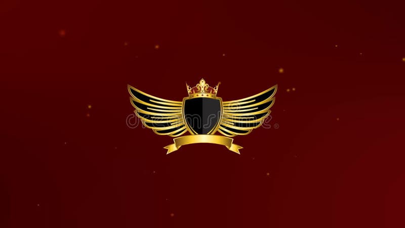 Crown Shield 3d Opening Logo Green Screen Background Stock Video ...