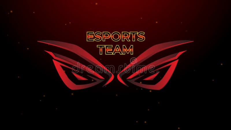Esports Logo Red Gradient Green Screen Background Stock Video - Video ...