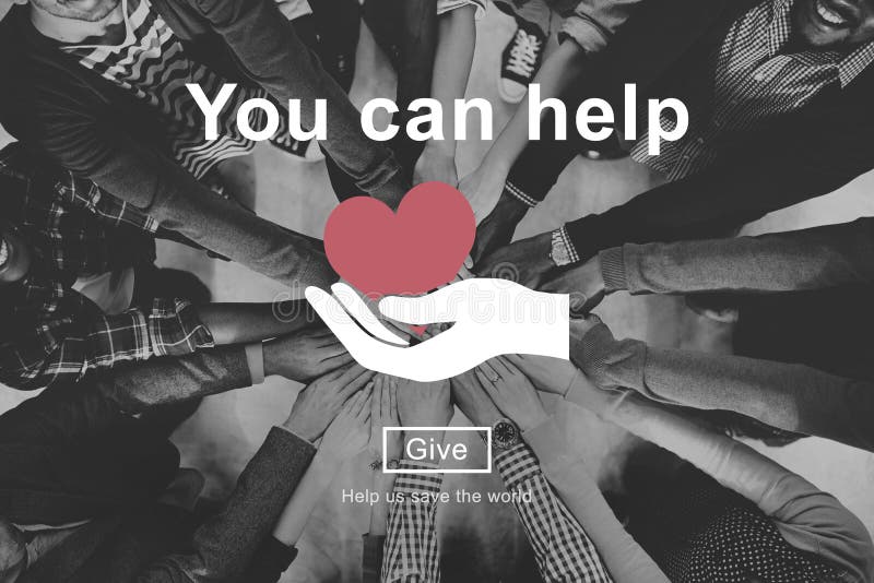 You Can Help Give Welfare Donate Concept Stock Photo - Image of ...