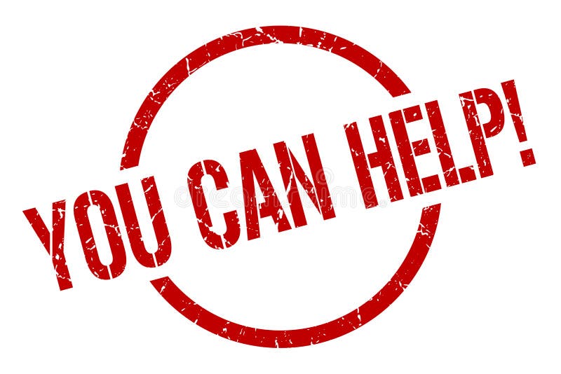 You can help stamp stock vector. Illustration of isolated - 136954657