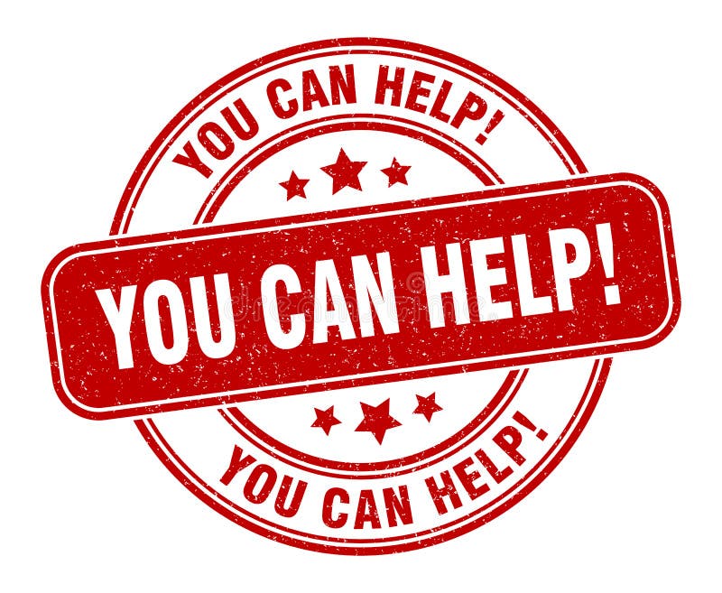 You Can Help Stamp. You Can Help Round Grunge Sign Stock Vector ...