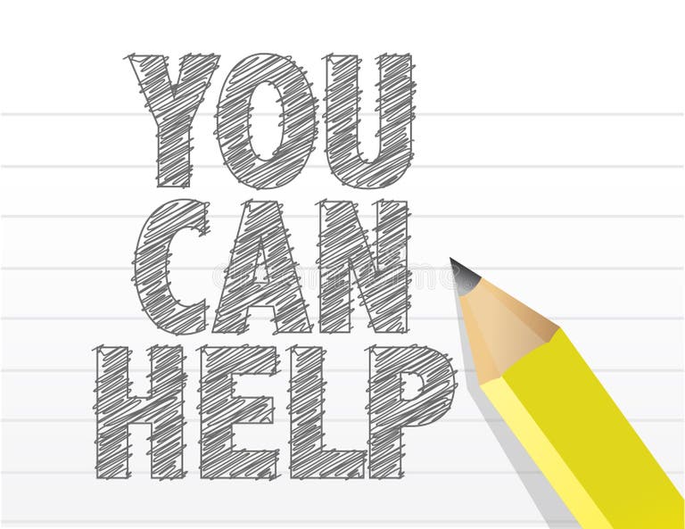 You Can Help Text Sign Illustration Design Stock Illustration ...