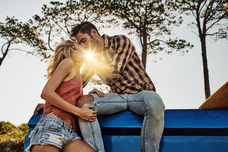 You Can Make Anywhere Seem Romantic An Affectionate Couple Spending