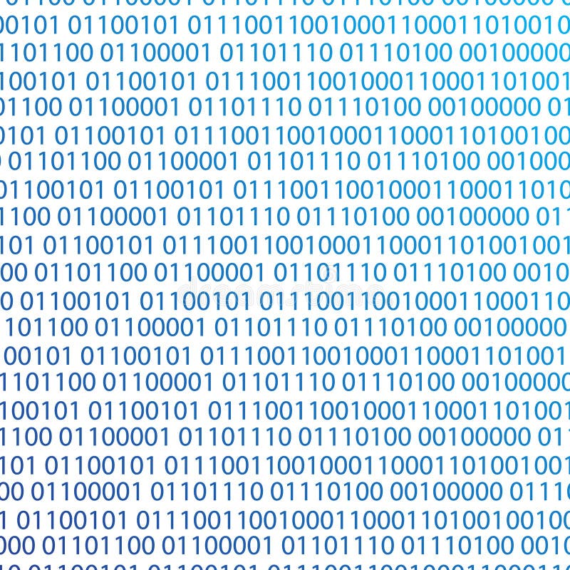 Vector Binary Background Design Template. Stock Vector - Illustration ...