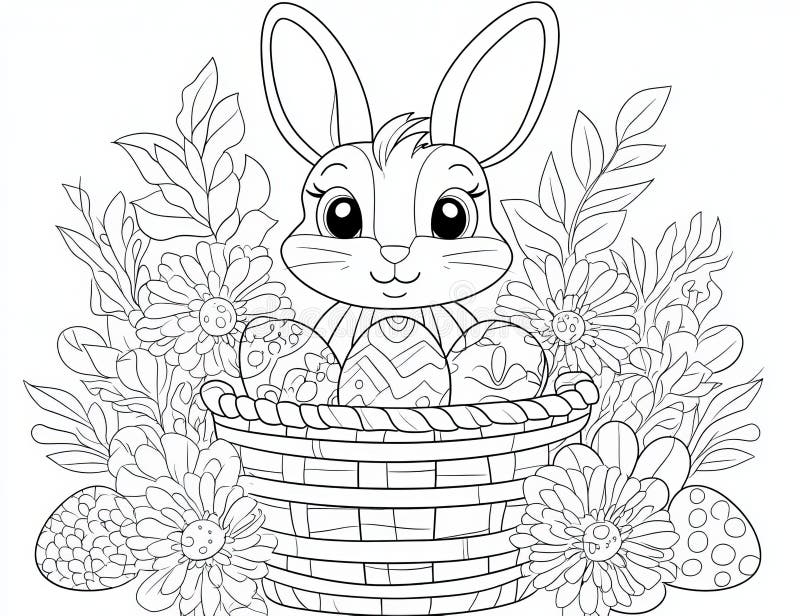 You Can Print this Cute Easter Coloring Page on 8.5x11 Inch Paper Stock ...
