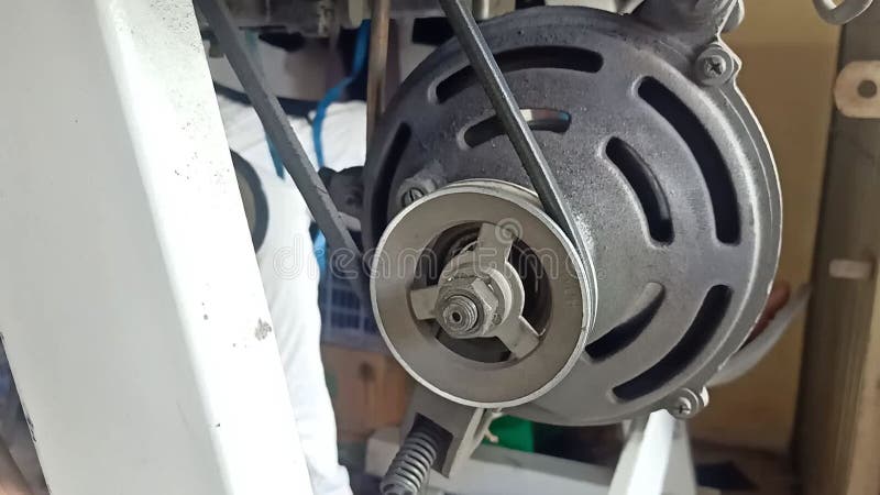 The Sewing Machine Dynamo Rotates when the Machine is Used Stock Video ...