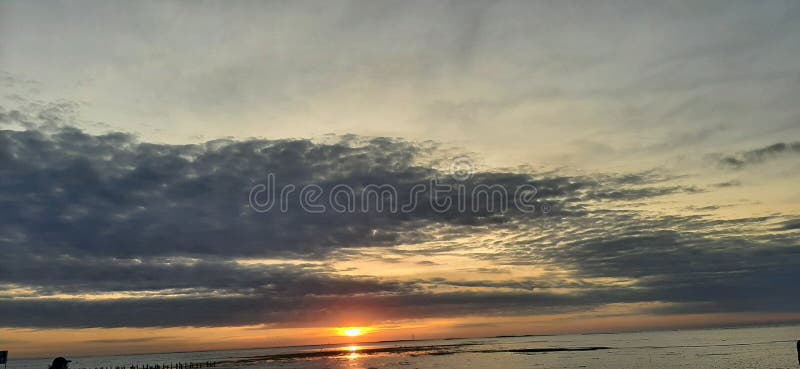 You Can See the Sunset View on the Beach Stock Image - Image of view ...