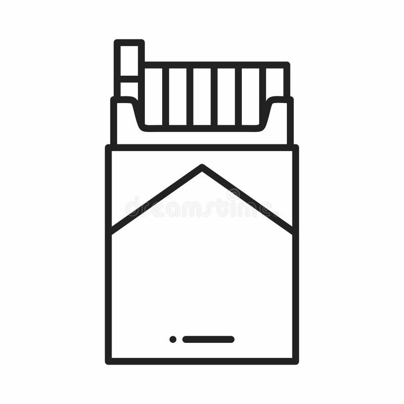 Cigarette Pack Outline Stock Illustrations – 560 Cigarette Pack Outline ...