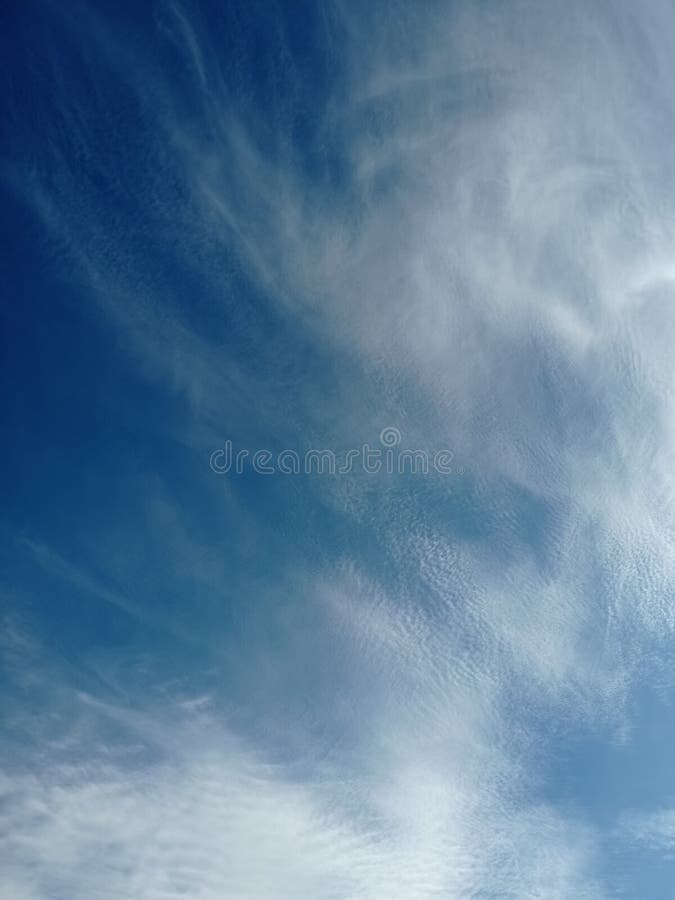 Beautiful Sky with Abstract Cloud Pattern in the Morning Stock Image ...