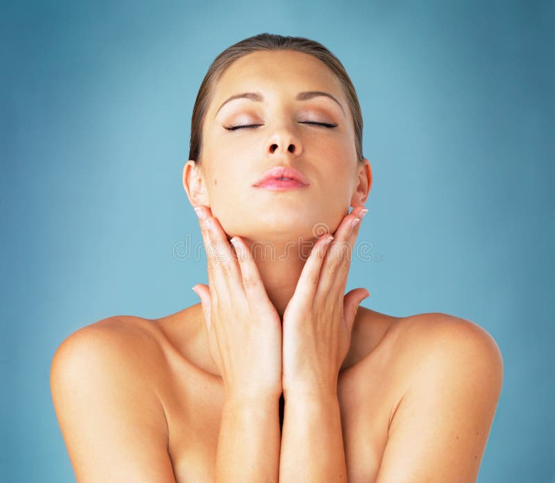 You Cant Beat that Smooth Skin Feeling. Studio Shot of a Beautiful ... You Cant Beat that Smooth Skin Feeling. Studio Shot of a Beautiful ...