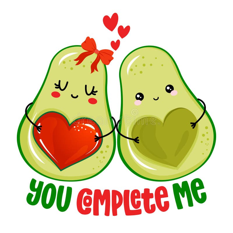 Avocado Couple Stock Illustrations 876 Avocado Couple Stock