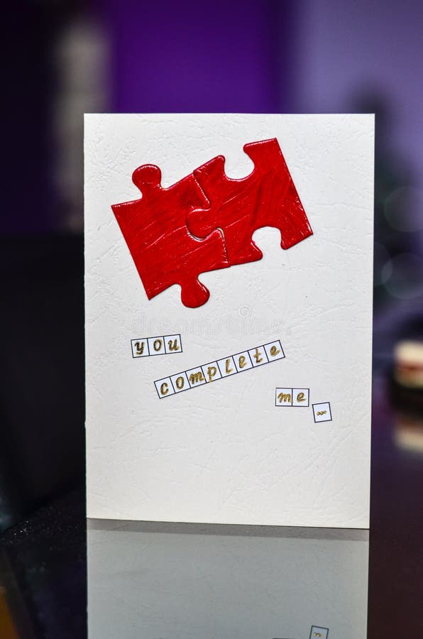 You complete me stock photo. Image of cute, colorful - 65299654