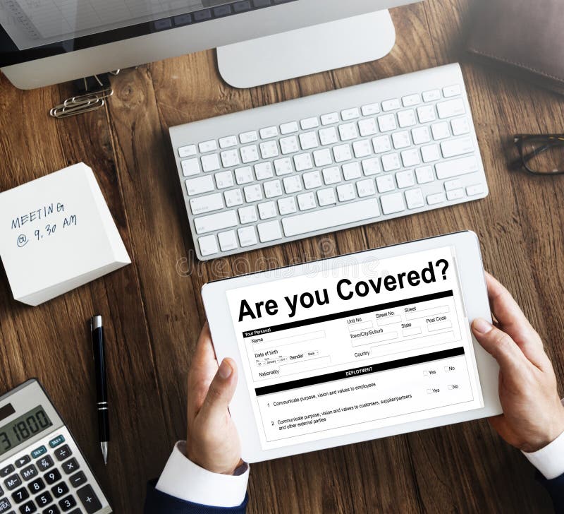 Are You Covered Insurance Concept Stock Photo - Image of healthcare ...