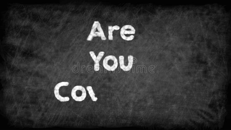 Are You Covered.Text on a Chalkboard Background Stock Footage - Video ...