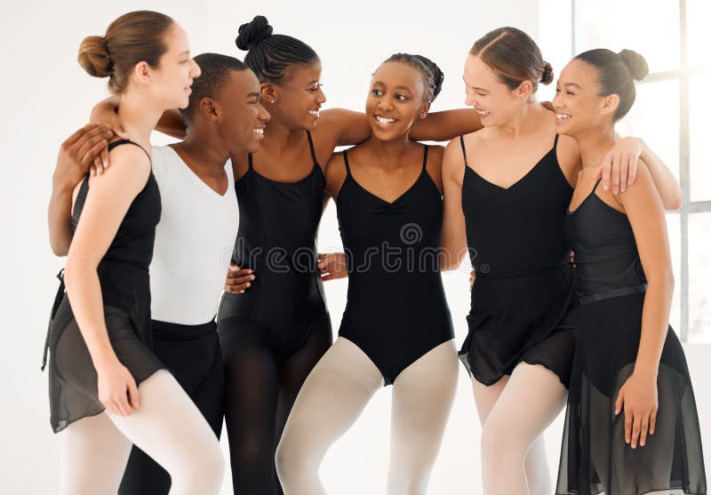 You Dance Dreams. a Group of Ballet Dancers Laughing Together. Stock ...
