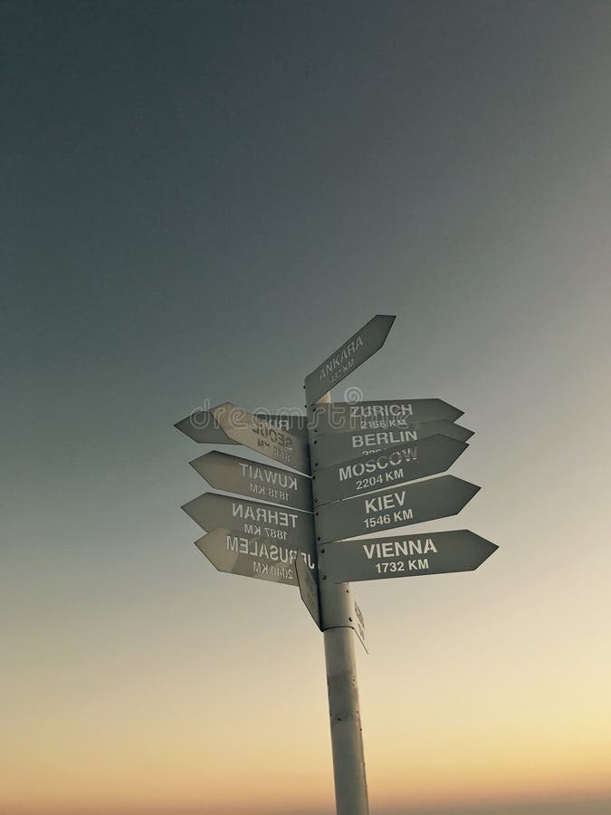 Only You Decide Which Way To Go Stock Photo - Image of goldenhour ...