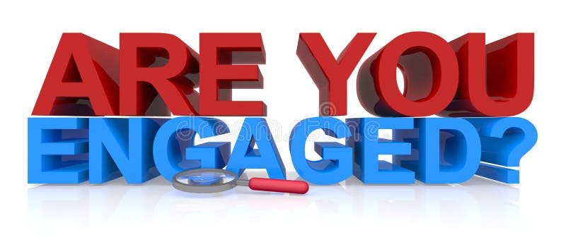 Are you engaged on white stock illustration. Illustration of captivate ...