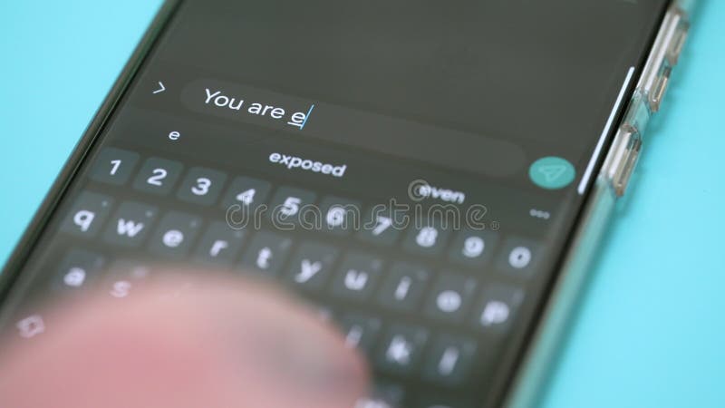 You are Enough, Text Message, Typing Texting Mobile Phone Stock Footage ...