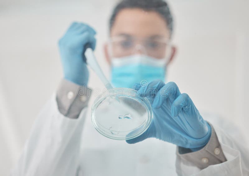 You Have To Be Very Precise when Working with Samples. Low Angle Shot ...