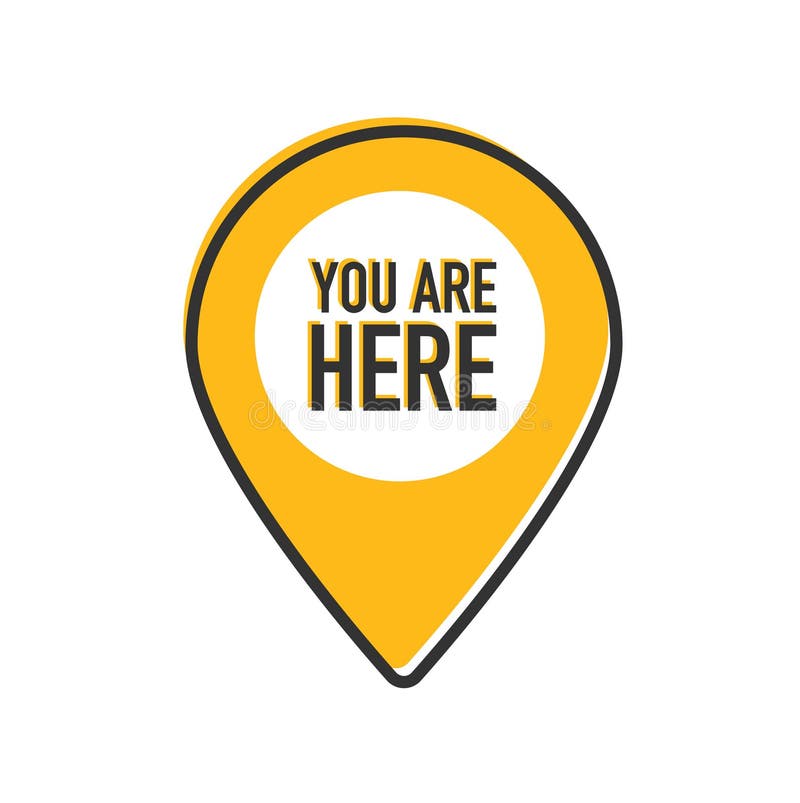 You are Here Location Logo. Marker Location You are Here Vector ...