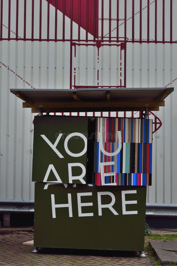 You are here stock image. Image of wall, message, outdoors - 62418037