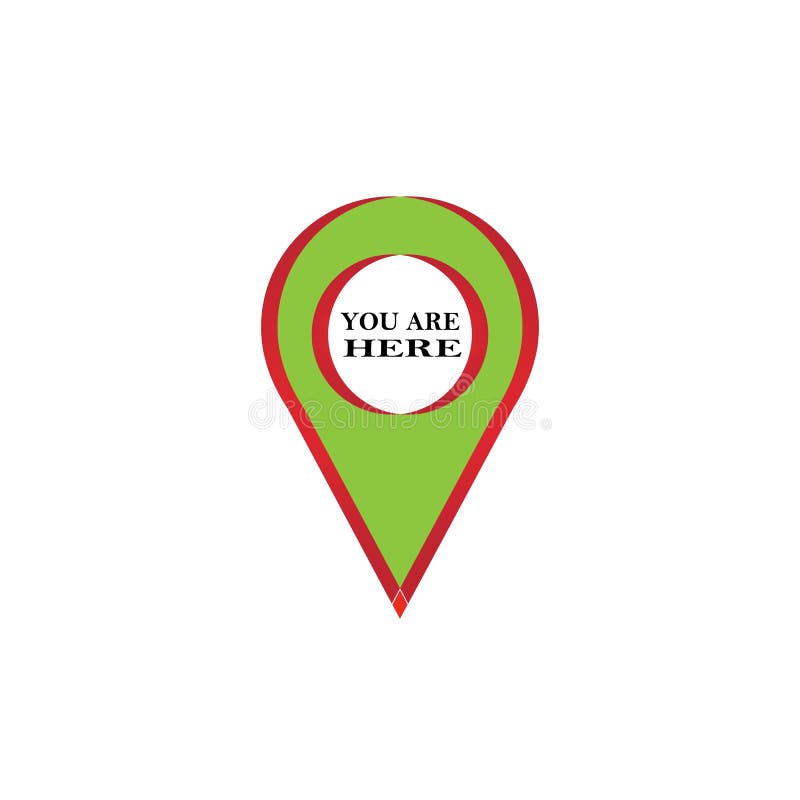 You are Here Sign Icon. Info Map Pointer with Your Location Stock ...