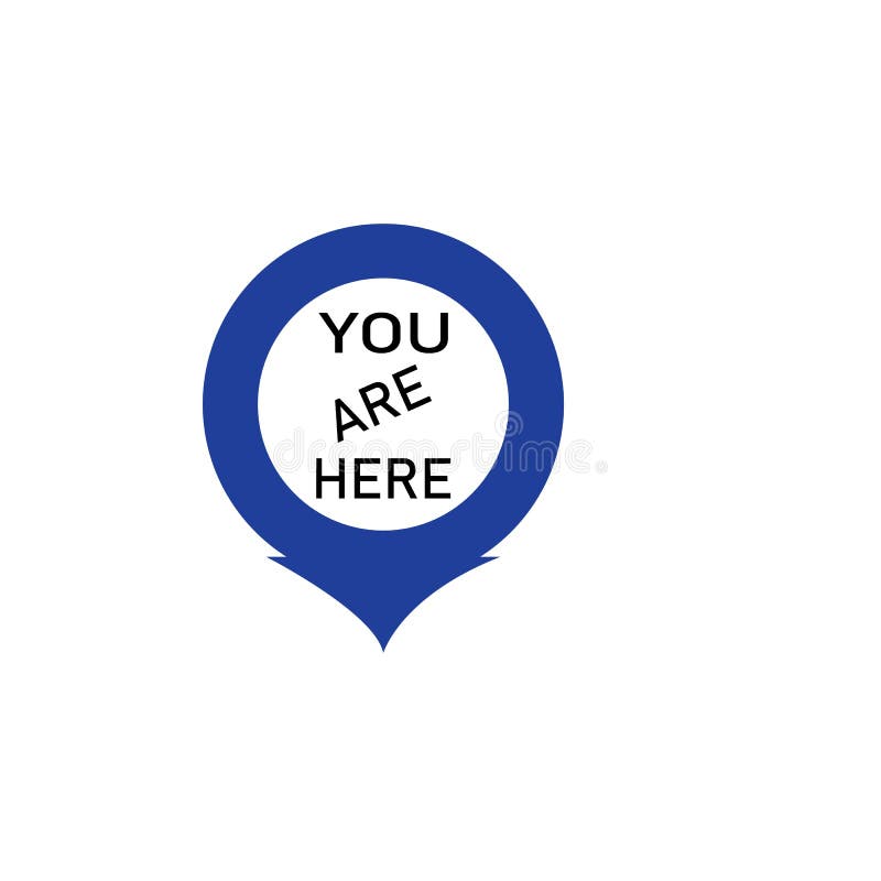 You are Here Sign Icon. Info Map Pointer with Your Location Stock ...
