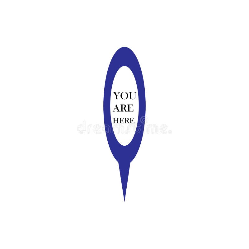 You are Here Sign Icon. Info Map Pointer with Your Location Stock ...