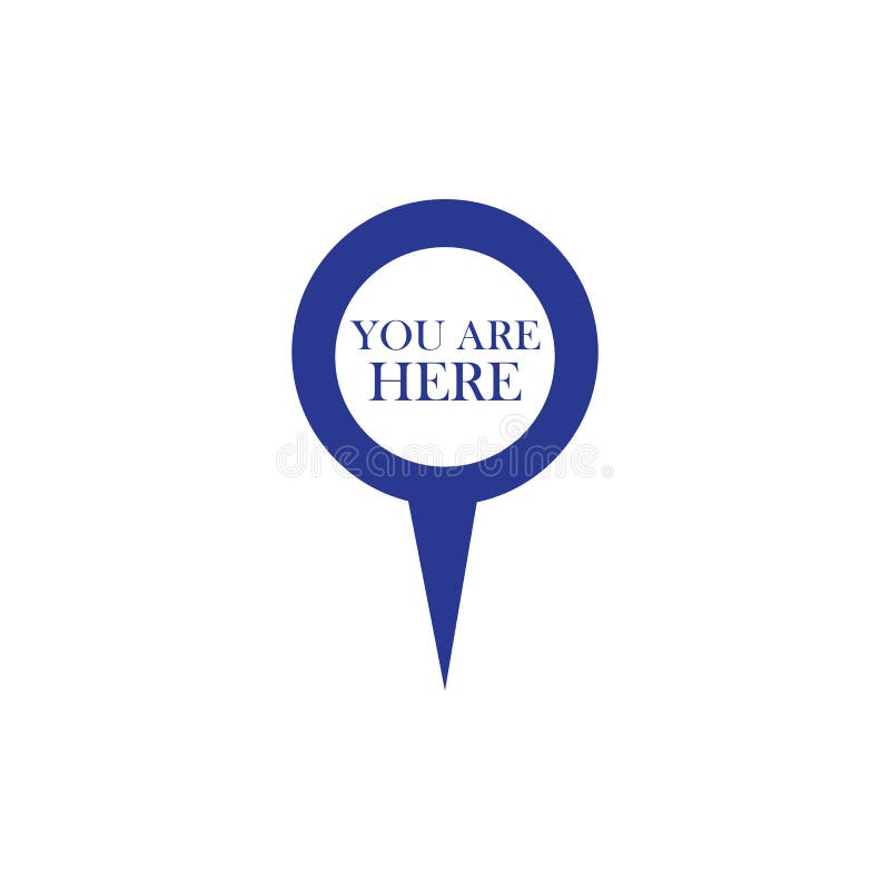 You are Here Sign Icon. Info Map Pointer with Your Location Stock ...