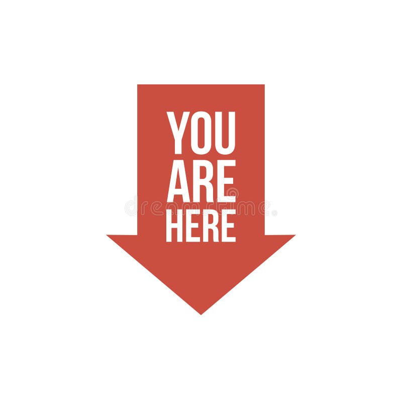 You are Here Sign Icon. Info Speech Bubble. Map Pointer with Your ...