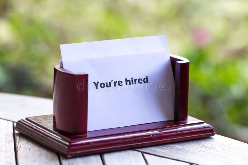 You are hired stock photo. Image of interviews, applicant - 38802174