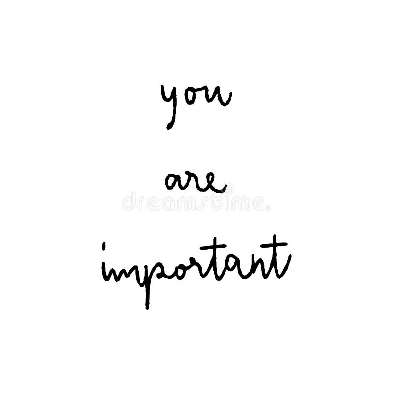 You are so Important for Me Hand Drawn Illustration with Couple of ...