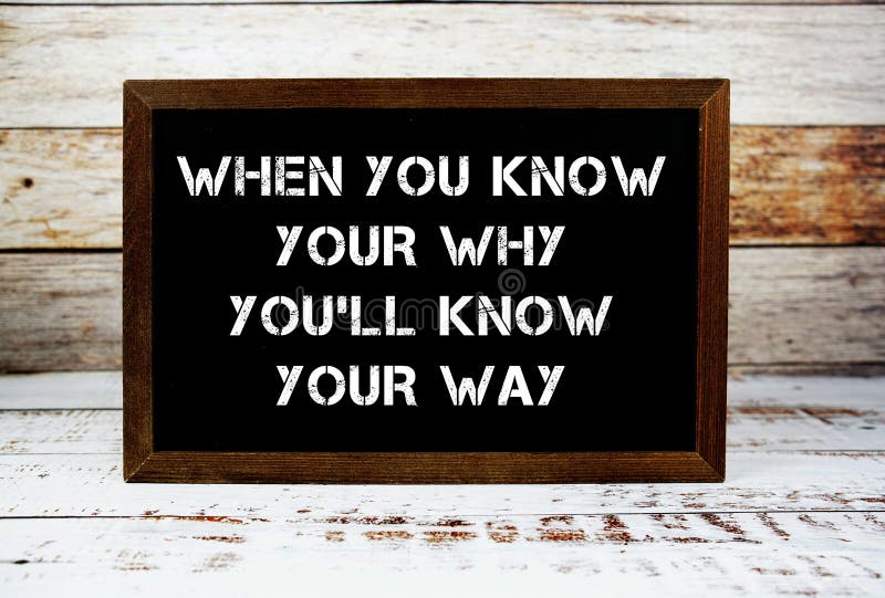 When You Know Your Why You Ll Know Your Way Typography Text on Wooden ...