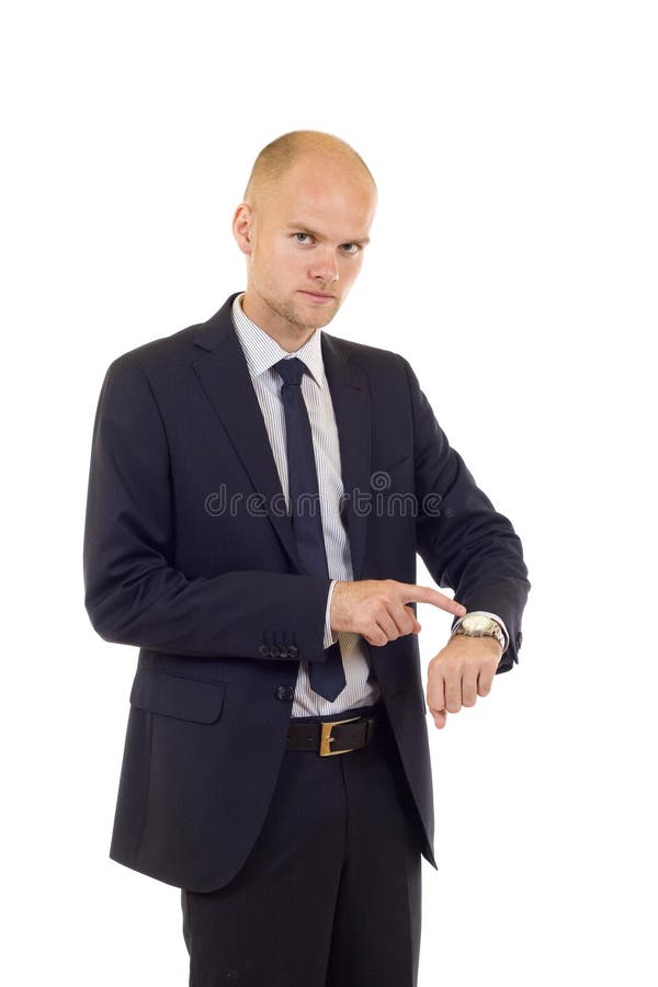You are late! stock photo. Image of pointing, responsibility - 14622218