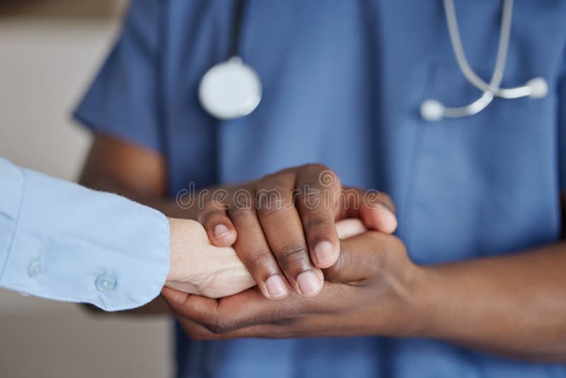 You Ll always Have My Support. Two Unrecognizable Doctors Holding Hands ...