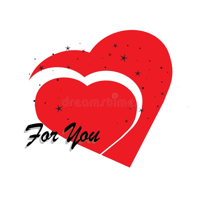 For You Logo Design Calligraphy Lettering Vector Illustration Stock ...