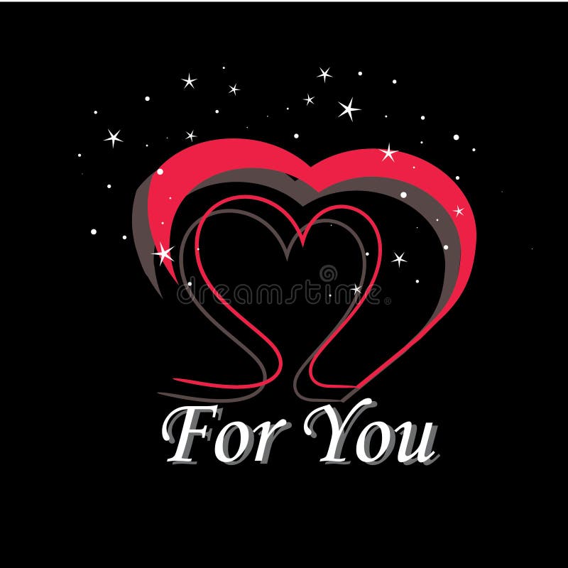 For You Logo Design Calligraphy Lettering Vector Illustration Stock ...
