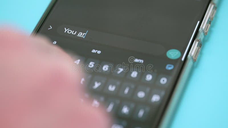 You are Loved, Text Message, Typing Texting Mobile Phone Stock Footage ...