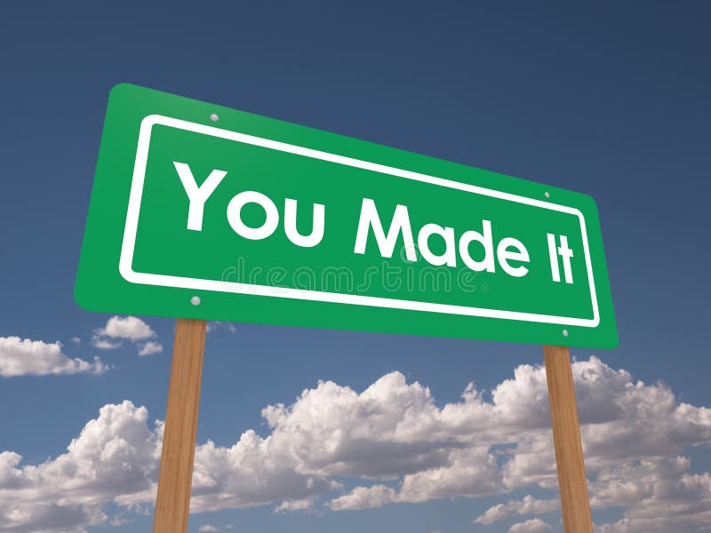 You made it sign stock illustration. Illustration of business - 25991103