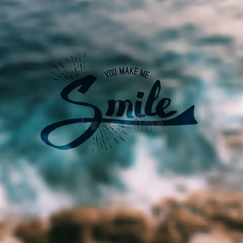 You Make Me Smile stock vector. Illustration of positivity - 49060146