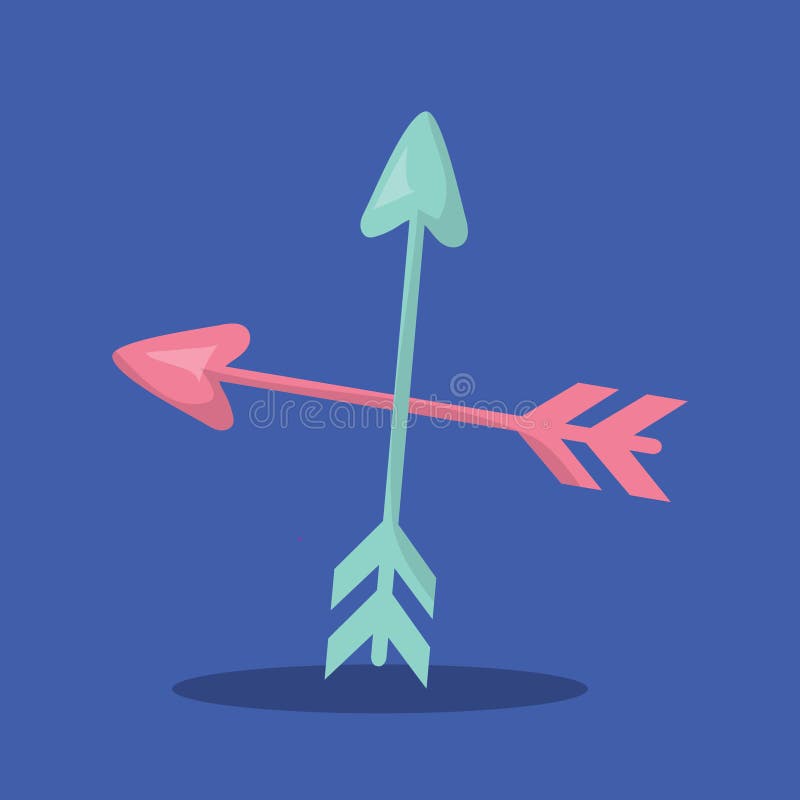 YOU and ME ARROW 17 stock vector. Illustration of vector - 197990426