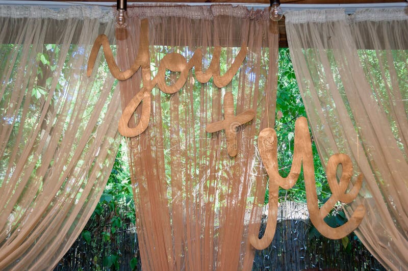 You Plus Me Wedding Sign on a String Stock Image - Image of wedding ...