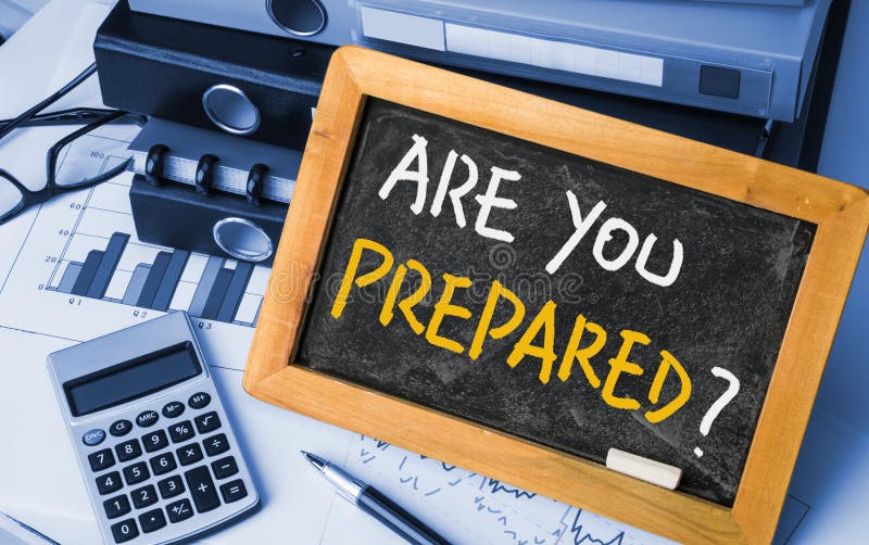 Are You Prepared Question Ready Evaluation Assessment Stock ...